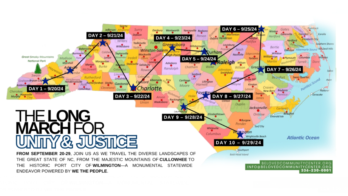 Long March for Unity and Justice to take place across NC ...